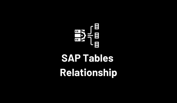 SAP Table Relations