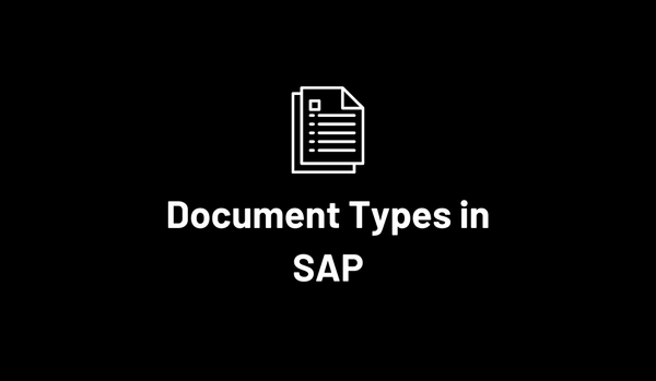 Document types in SAP